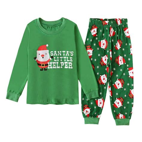 Conjunto De Pijamas De Navidad Para Niños Y Niñas Ropa De Dormir Con