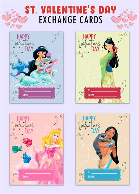 Disney Princess Valentines Day Cards Pixavite
