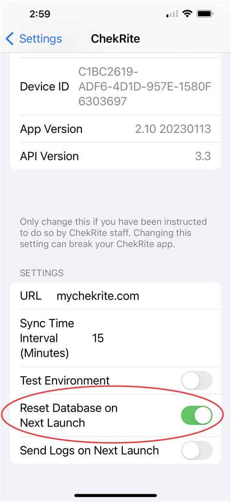 Resetting The Chekrite App Chekrite Help Guides And Documentation
