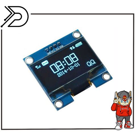 jual oled lcd 0 96 inch blue i2c iic 128x64 display module for arduino