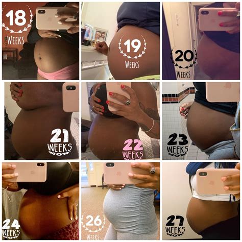 Twins Pregnancy Belly Week By Week