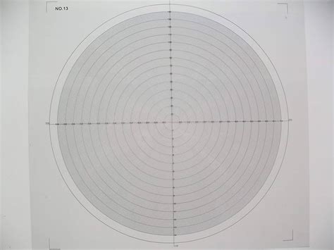 Optical Comparator Chart For Profile Projector Overlay 45 Off
