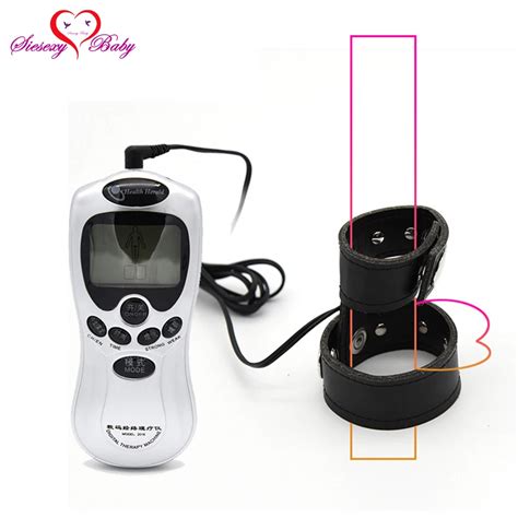 Electro Pu Penis Ring Electric Shock Profectional Single Output Host And Cable Electro Shock