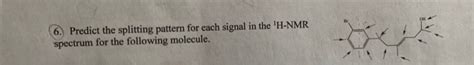 Solved Predict The Splitting Pattern For Each Signal In The Chegg Com