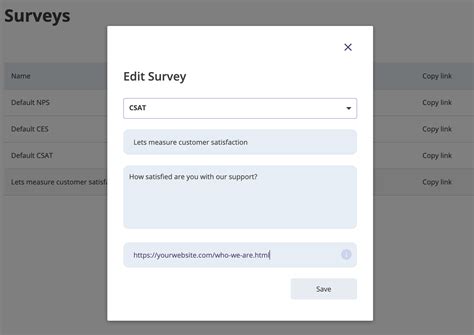 Edit Survey Metricsflare Nps Ces And Csat Surveys Metricsflare