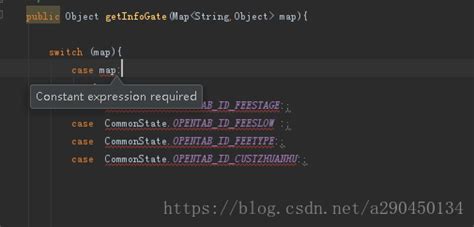 Switch 语句编译报错constant Expression Requiredswitch Constant Expression