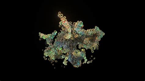 Many Bubbles Move Randomly Taking Abstract Shapes Whirlwind Current