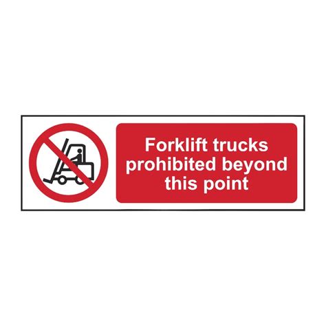 Forklift Trucks Prohibited Beyond This Point Suresafe Protection
