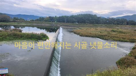 마음이 편안해지는 시골 냇물소리 Youtube