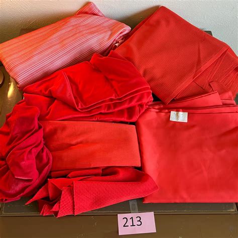 Lots Of Solid Red Material