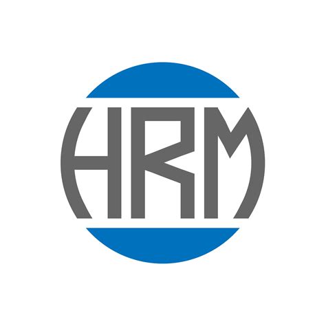 Hrm Letter Logo Design On White Background Hrm Creative Initials