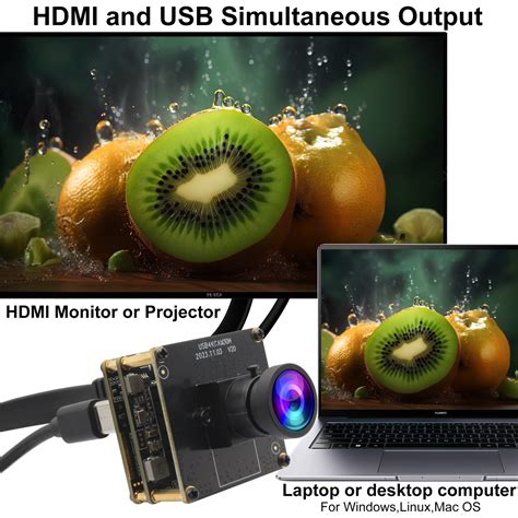 ELP HDMI K USB Camera FPS Wide Angle No Distortion Lens H High Speed IMX Ultra HD