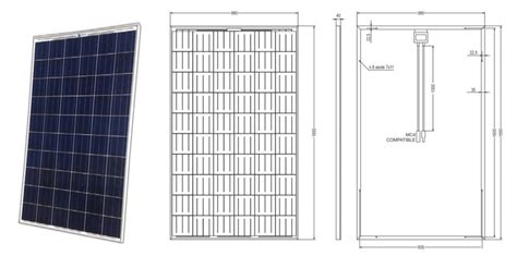 Pv Module Dimensions In Millimeters Download Scientific Diagram