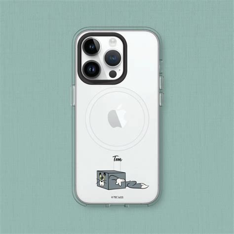 Rhinoshield 犀牛盾 Iphone 12系列clearmagsafe 兼容透明防摔手機殼湯姆貓與傑利鼠 貼紙系列 方塊湯姆貓