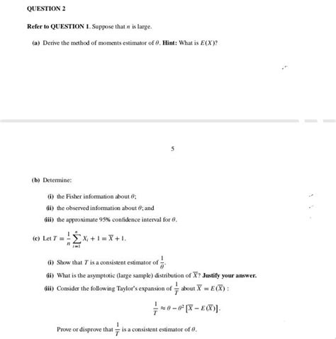 Solved Refer To QUESTION Suppose That N Is Large A Chegg