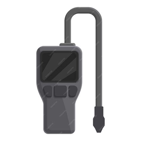 Premium Vector Digital Gas Detector Icon Cartoon Vector Leak Monitor Test Pipe