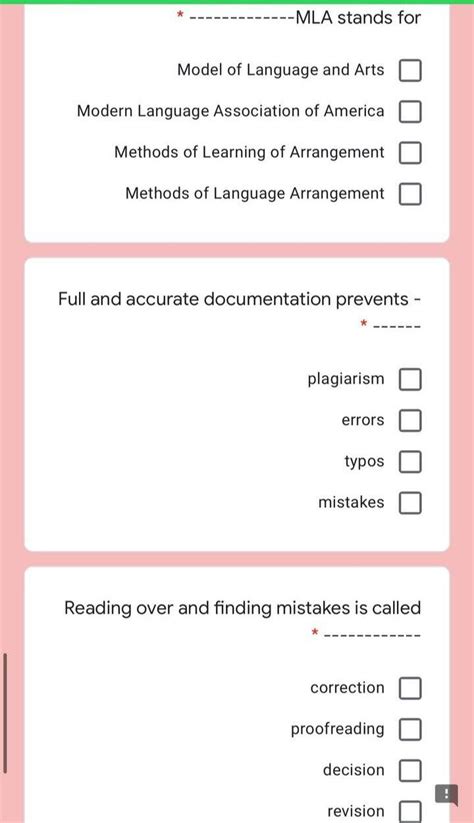 Solved Mla Stands For Model Of Language And Arts Modern