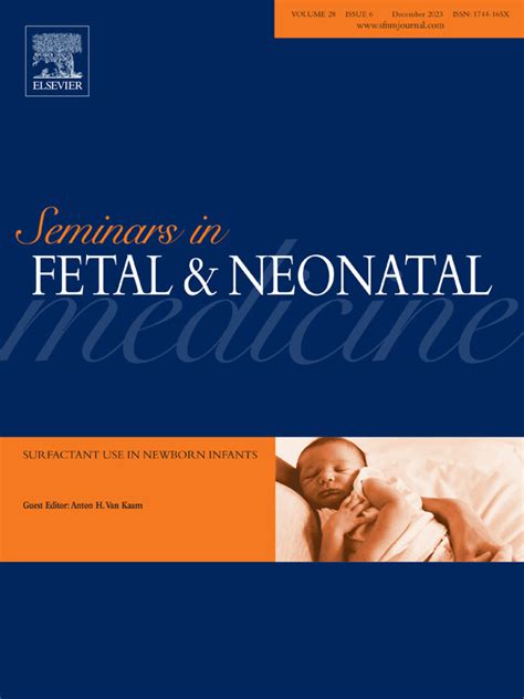 Home Page Seminars In Fetal And Neonatal Medicine
