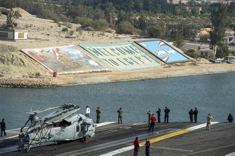 Video Eisenhower Strike Group Now In Middle East After Suez Canal