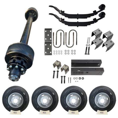 12k Lb Carter Trailer Axle Kit With 16” Silver Duals Dexter Comparable