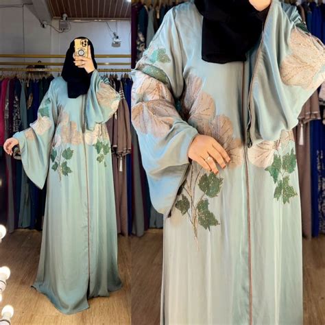 Jual Abaya Original Mesir Motif Bunga Cantik Shopee Indonesia
