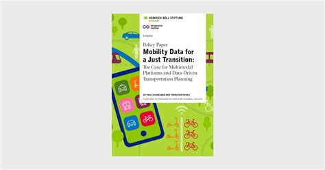 Mobility Data For A Just Transition Heinrich Böll Stiftung