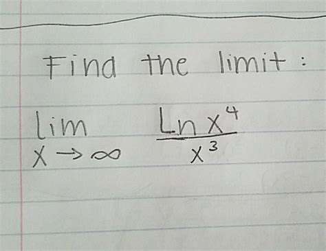 Solved Find The Limit Chegg Com