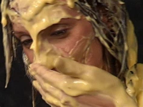 Cute Woman Gets Gunged In Custard XMessy