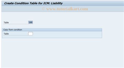 CACSCOND SAP Tcode Condition Table Create Price Comn