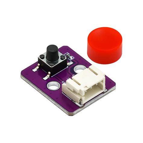 Single Key Switch Module Button Light Touch Switch Board Electronic Building Block Cap With Hat