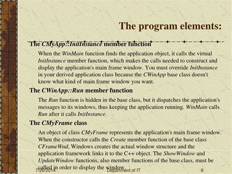 Ppt The Microsoft Foundation Class Library Application Framework Powerpoint Presentation Id