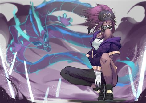 Akali Kda Akali And Aurelion Sol League Of Legends Drawn By