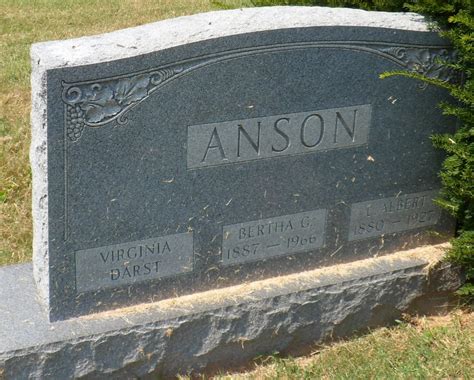 Bertha Gladys Koons Anson 1887 1966 Find A Grave Memorial