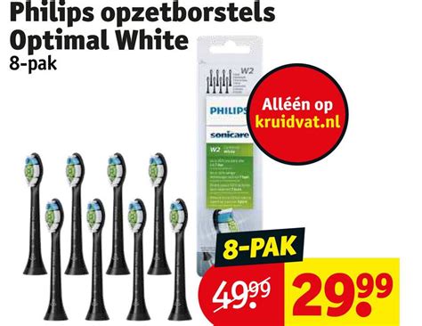 Philips Opzetborstels Optimal White Aanbieding Bij Kruidvat