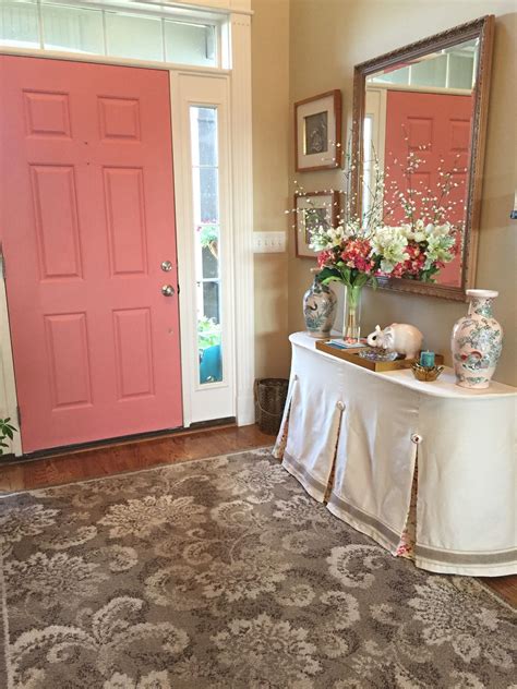 Coral Banks Pink Door And Skirted Console Table Console Table Base
