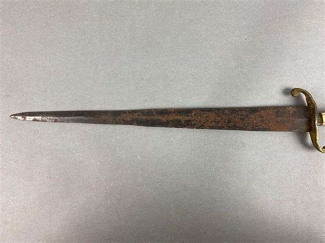 Double Sided Dagger With Brass Guard And Hilt Matthew Bullock Auctioneers