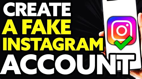 How To Create Fake Instagram Account Without Phone Number Working