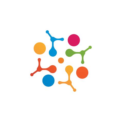 Molecule Logo Vector 13011206 Vector Art At Vecteezy