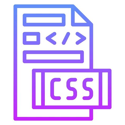 Premium Vector Css File Vector Icon Illustration Of Coding And