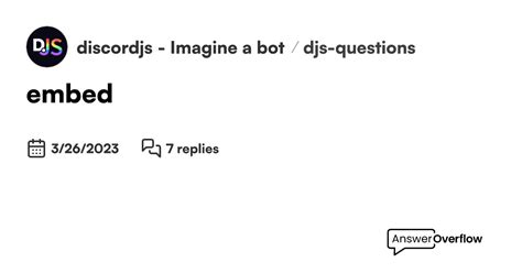 embed discord js imagine an app