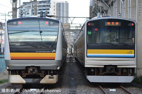 2nd Train 【jr東】205系t14編成とt18編成が連結した状態で留置の写真 Topicphotoid88200