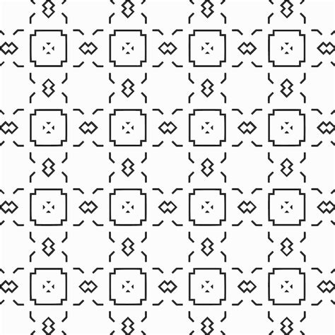 Motif De Formes De Fleurs Géométriques à Colorier De Vecteur Et Arrière