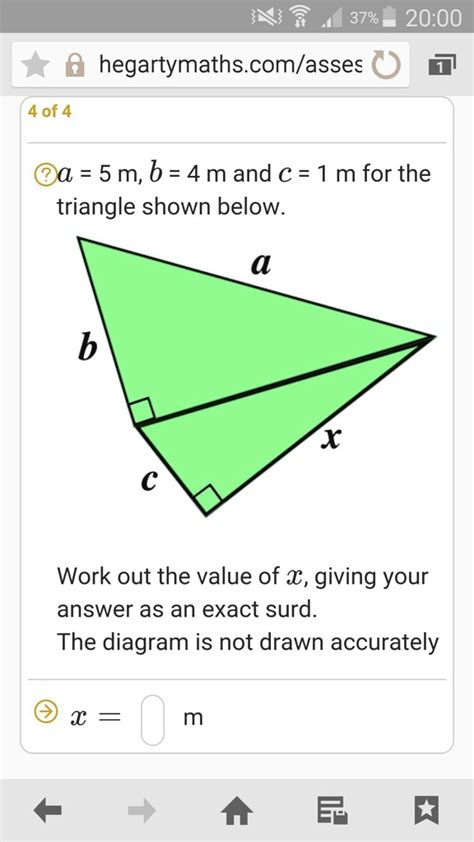 Solved Pythagoras Question Help Plz 37 2000 Hegartymaths Comasses
