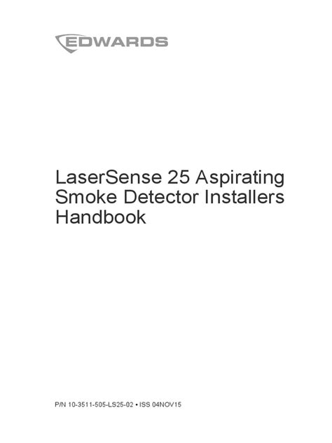 10 3511 505 Ls25 02 Lasersense 25 Installers Handbook Pdf Relay