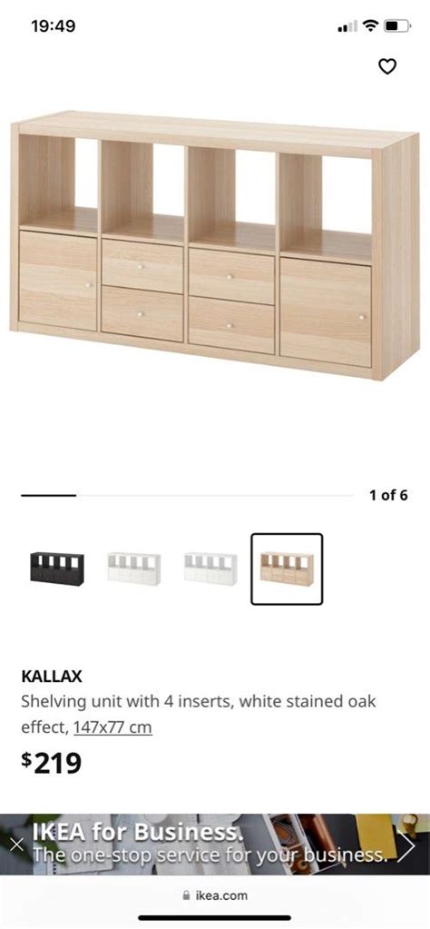 Ikea Kallax Shelving Unit With Wheels Furniture And Home Living