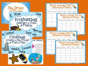 Scuba Bloom S Taxonomy Class Posters Diving Deep With Higher Order
