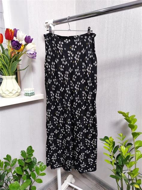 Довга спідниця максі з принтом віскоза з високою посадкою — ціна 165 грн у каталозі