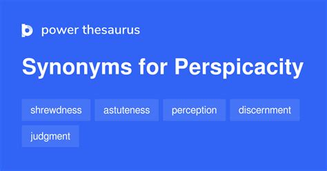 612 Perspicacity Synonyms