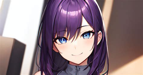 Aiイラスト ノースリーブ服☓紫髪の爆乳お姉さん ユーキヒロ自己紹介読んでのイラスト Pixiv