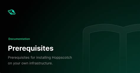 Prerequisites Hoppscotch Documentation